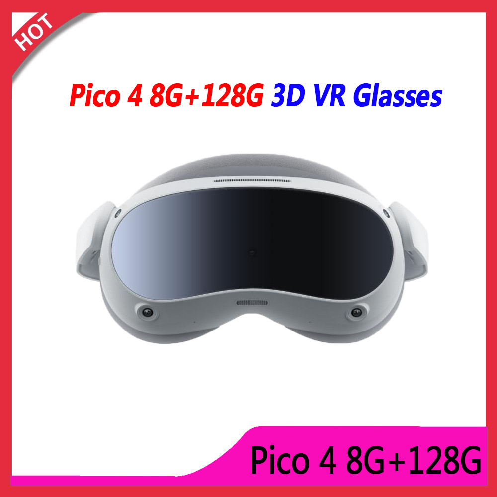 Pico 4 8G+128G VR Glasses All-in-One Virtual Reality 3D 4K Display VR Headset Steam VR Virtual ...