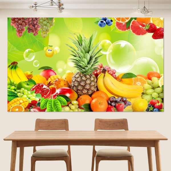 katil dinding aesthetic things for room Restoran sederhana lukisan buah ...