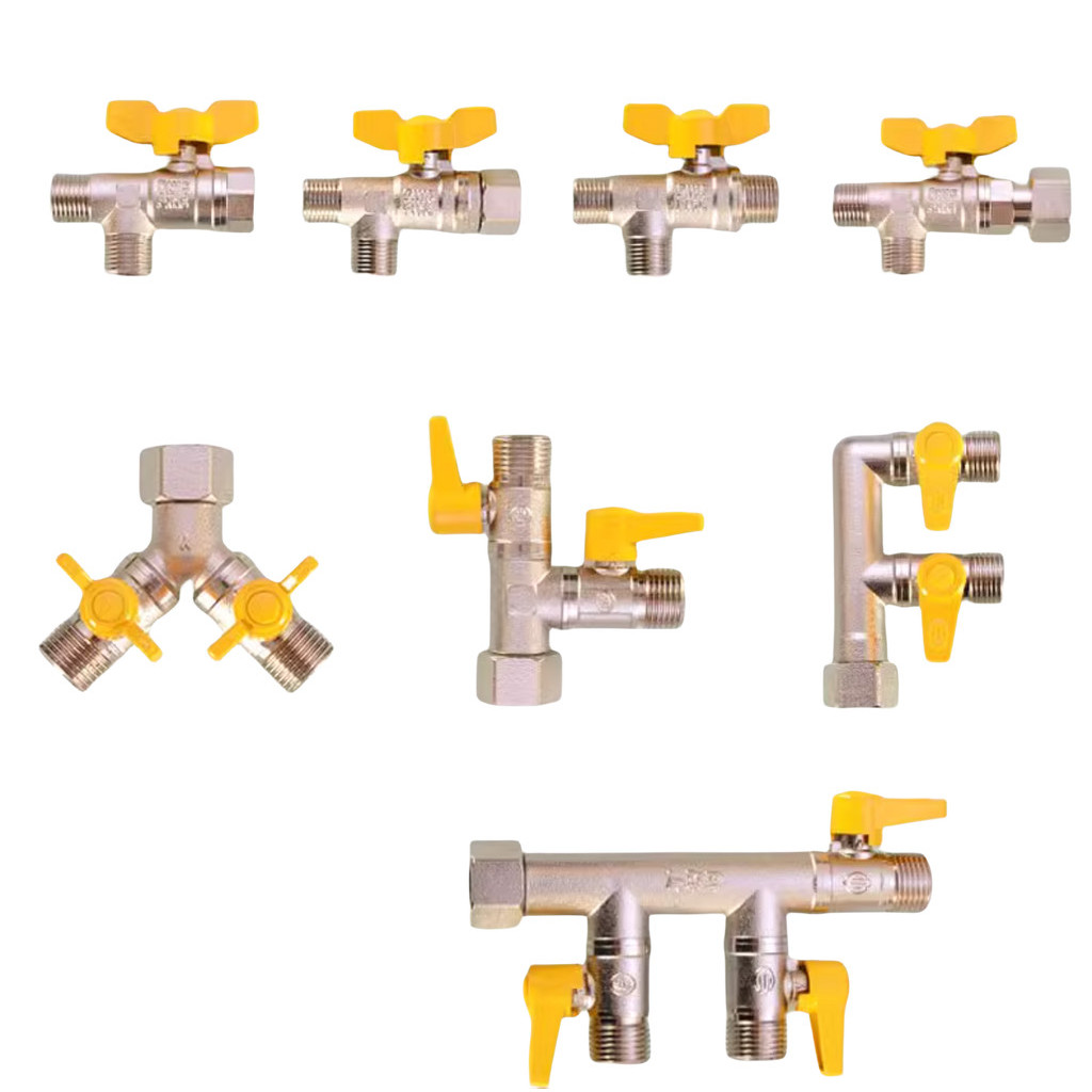 Faucet Water Divider Water Divider Valve Three-Way One-In Two-Out Car ...
