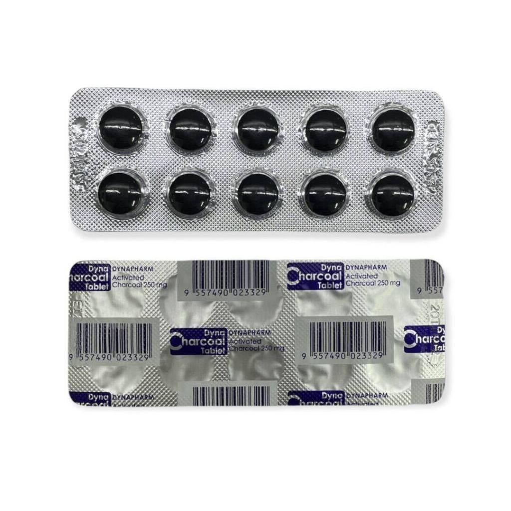 Dyna Charcoal Tablet 10's - Activated Charcoal 250mg | Shopee Malaysia