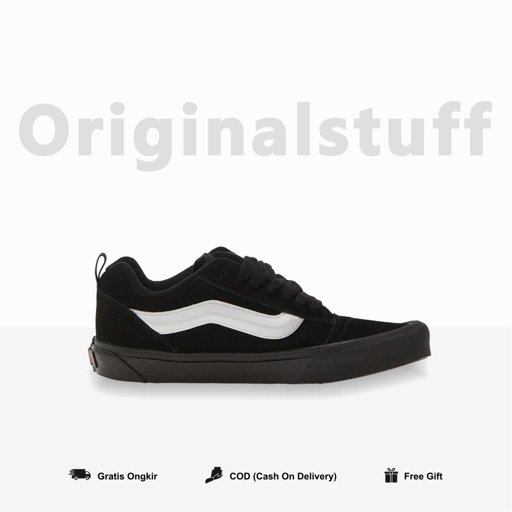 HITAM PUTIH Knu Skool Black Black White Original 100 Global Market ...