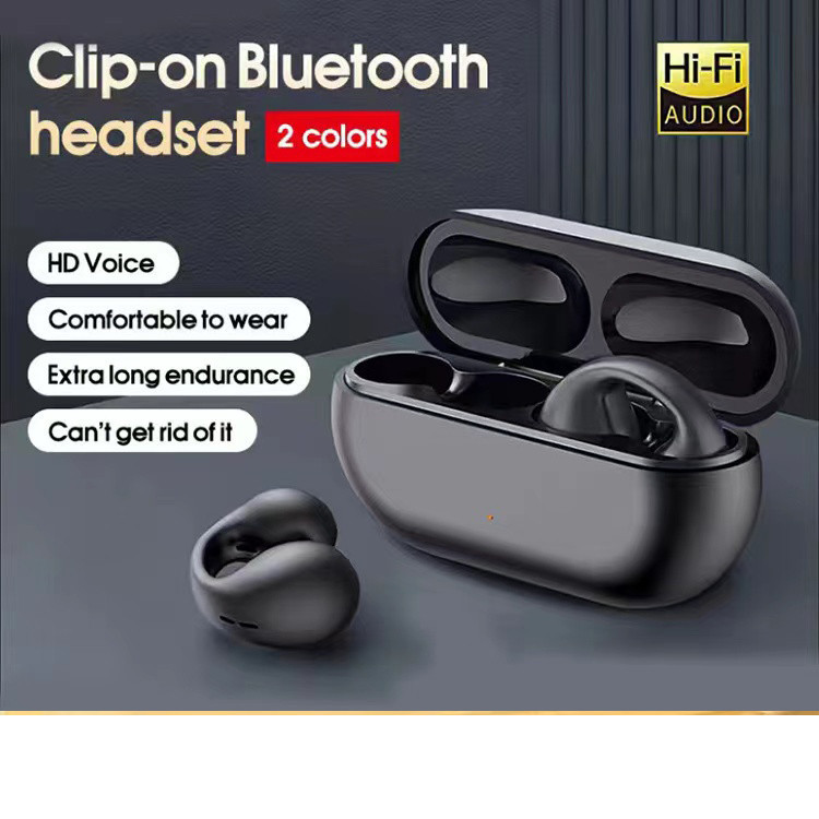 BT12 Bluetooth Wireless Earbuds TWS Earcuffs Bone Conduction Sport ...