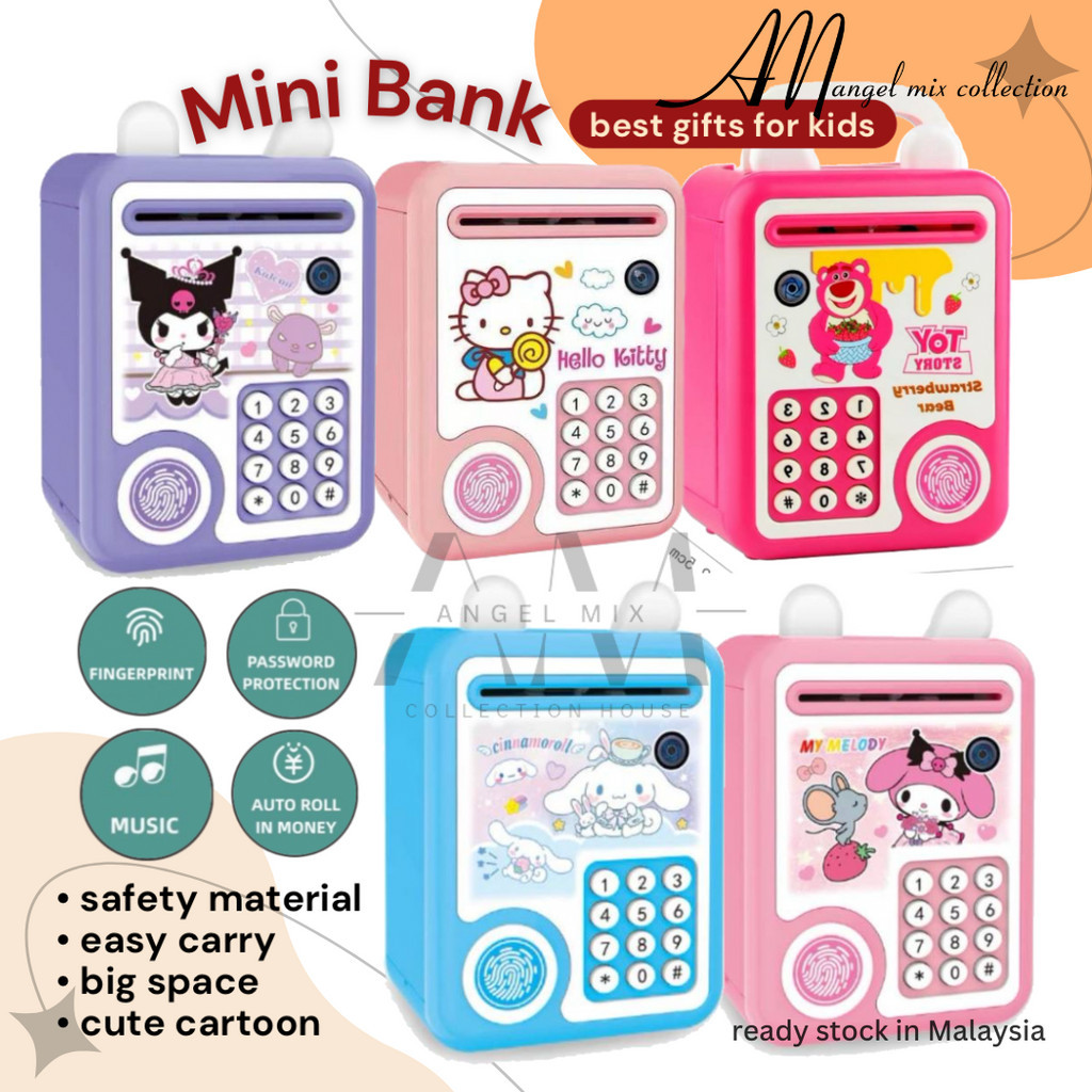 Ready Stock !!! ATM Machine with Fingerprint Money Bank Tabung Simpanan ...