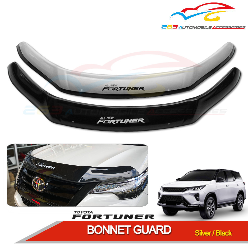 TOYOTA FORTUNER 2016-2023 BONNET GUARD (SILVER / BLACK) | Shopee Malaysia