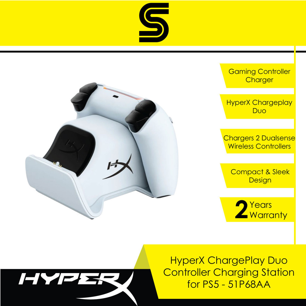 HyperX ChargePlay Duo - Controller Charging Station for PS5 -51P68AA ...