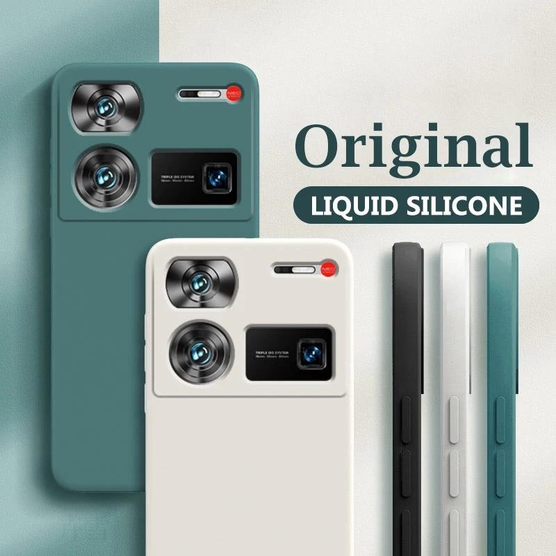 For Nubia Z60 Ultra Camera Protection Luxury Soft Liquid Silicone Back ...