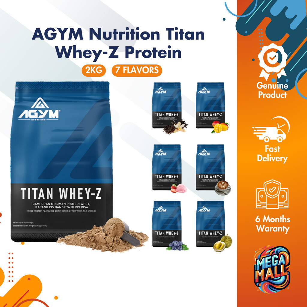 AGYM Nutrition Titan Whey-Z Protein Muscle-Building Formula Premium ...