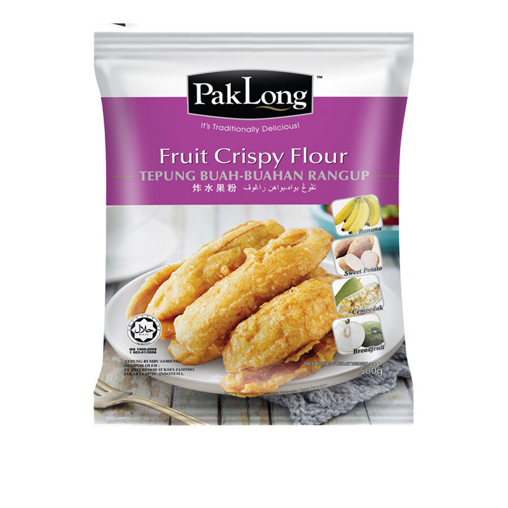 Pak Long Fruit Crispy Flour Tepung Buah-buahan Rangup 500g | Shopee ...