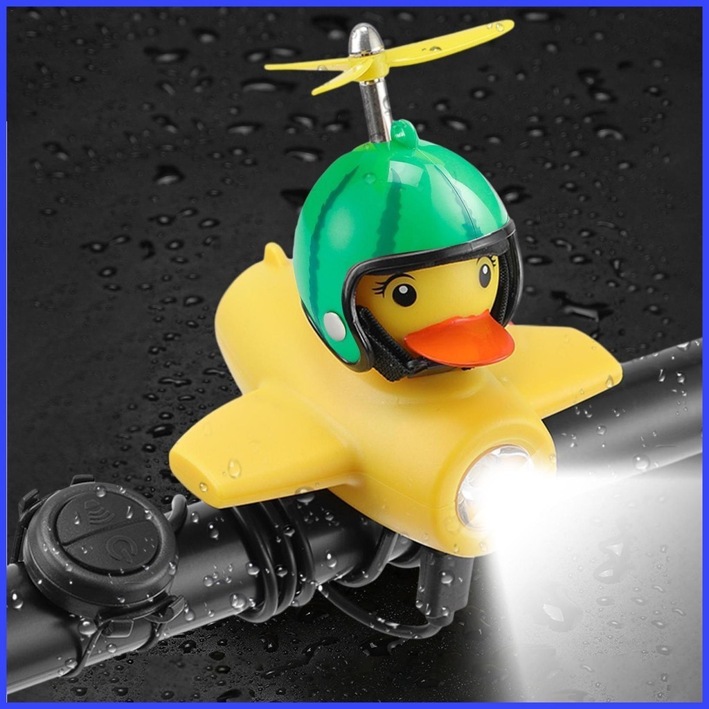 Duck Bike Bell Rechargeable Bike Headlight Kids Bike Horn Cute Bicycle ...