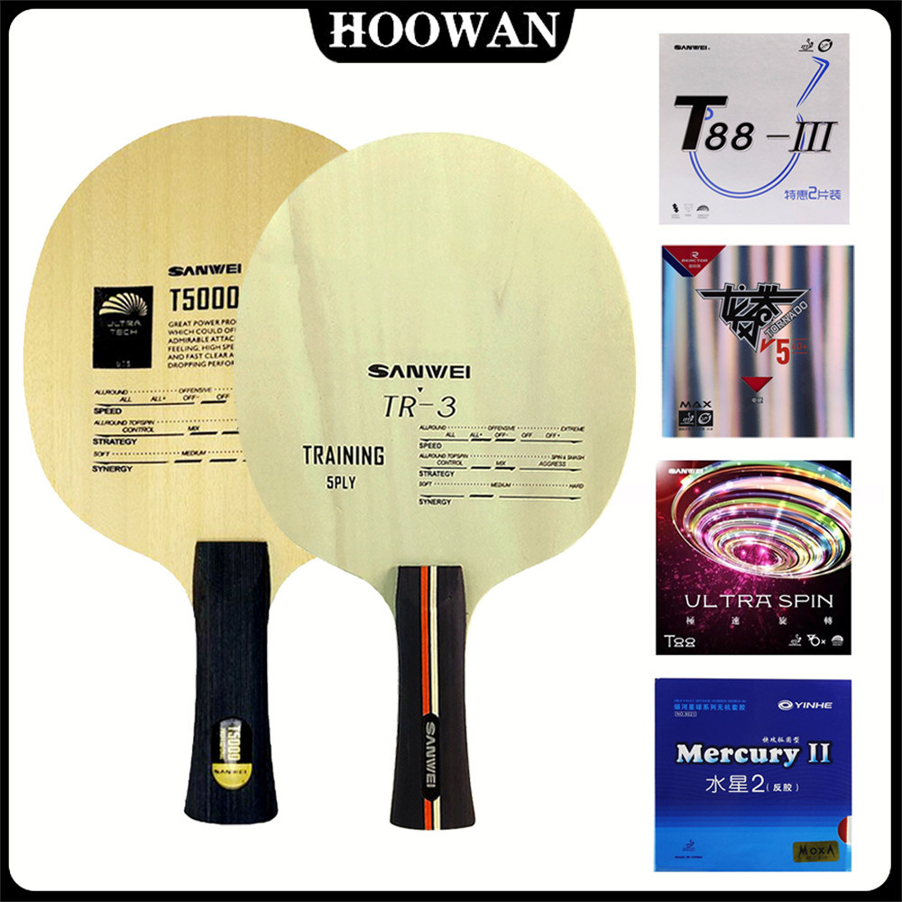 Original SANWEI T5000 (5+2 Carbon) CARBON Table Tennis Racket Blade TR ...