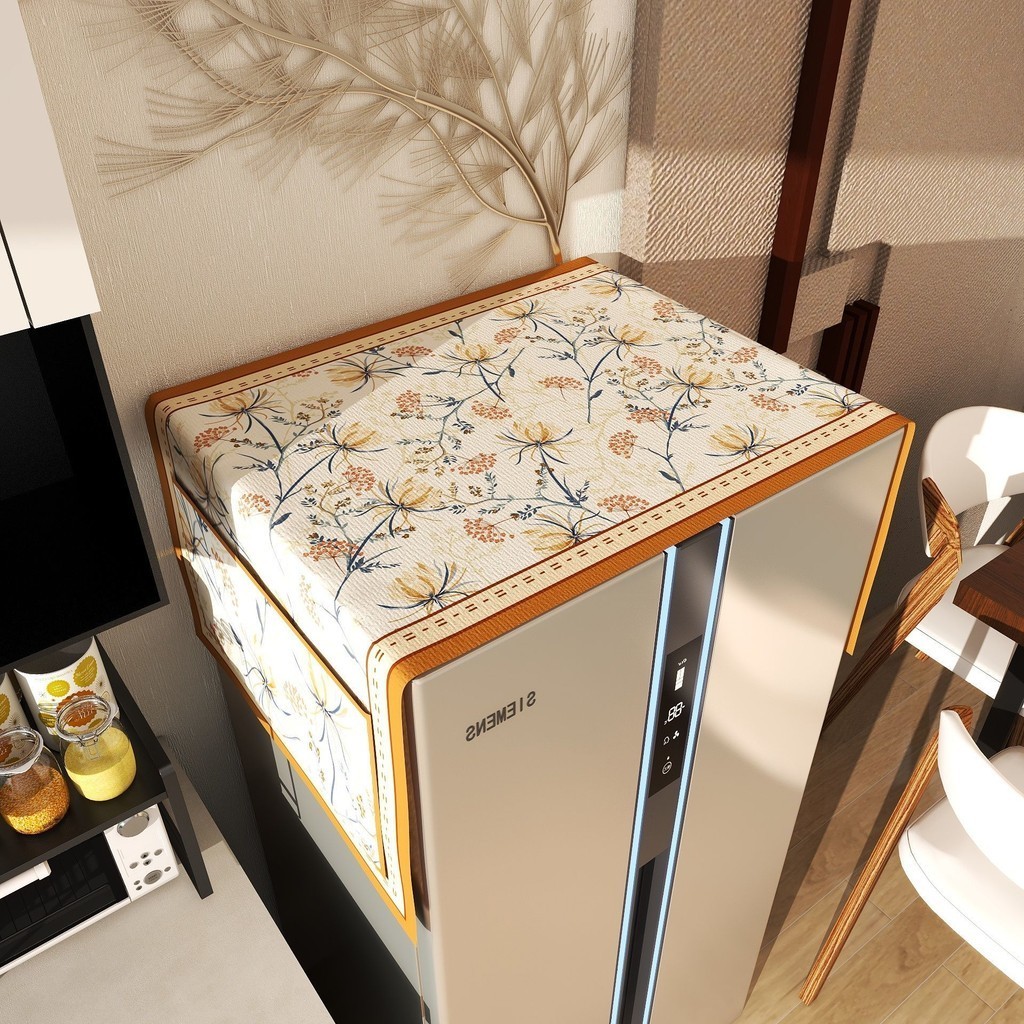 European Style New Refrigerator Cover Cloth Double Door Refrigerator ...