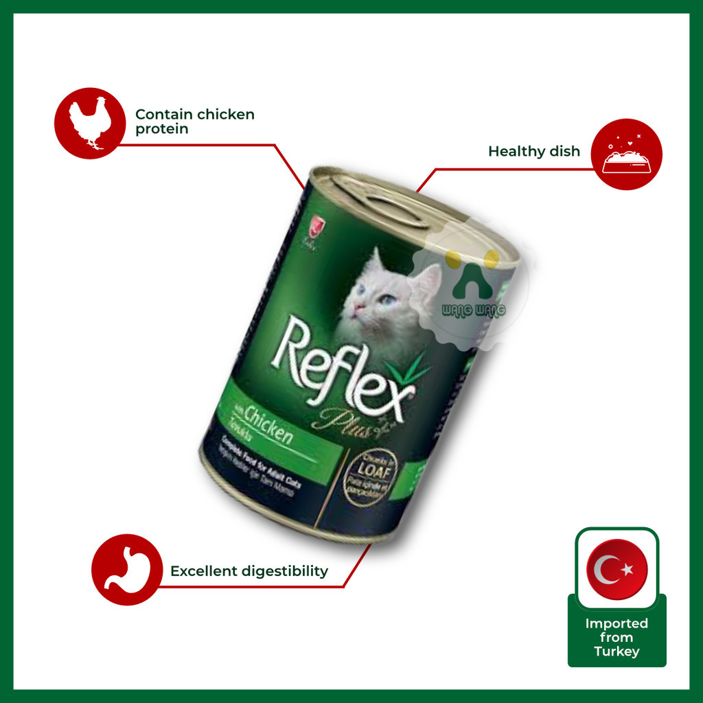 REFLEX Plus Chicken Chunk In Loaf Cat Canned 400G | Shopee Malaysia