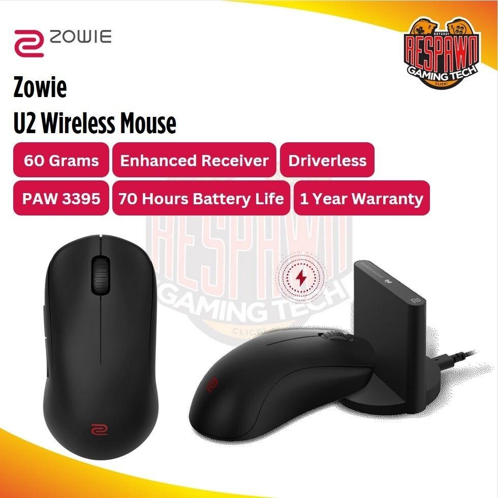 ZOWIE U2 Wireless Gaming Mouse For Esports | Shopee Malaysia