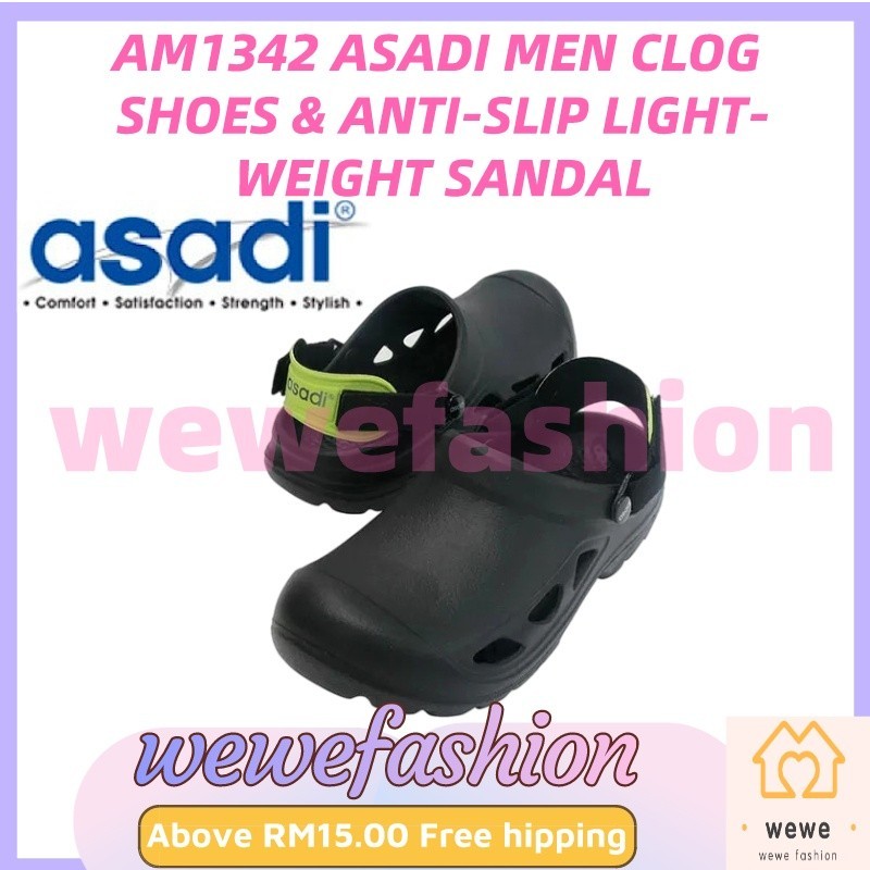 READY STOCK!!! ASADI Men Clog Shoe & Anti-Slip Light-Weight Sandal / AM ...