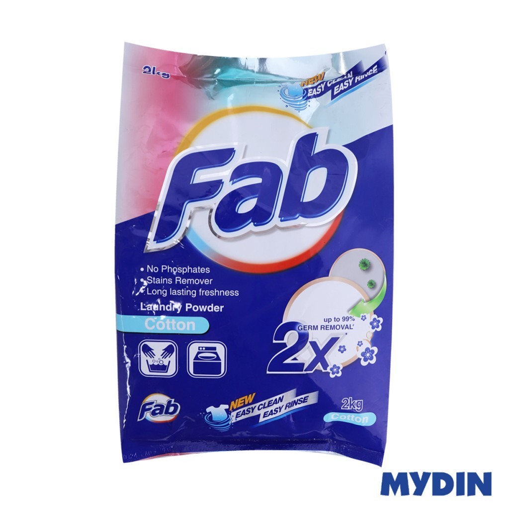 Fab Detergent Powder (2kg) - 2 Variants | Shopee Malaysia