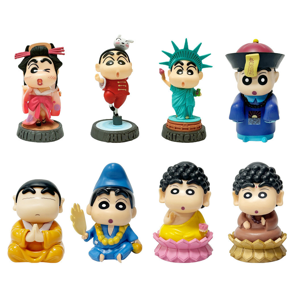 Crayon Shin-chan Action Figure Nohara Shinnosuke Nohara Shiro Anime ...