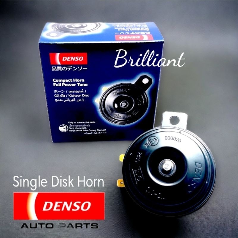 VIP3 * Original DENSO Single Disk Horn - Universal Motorcycle - 12v ...