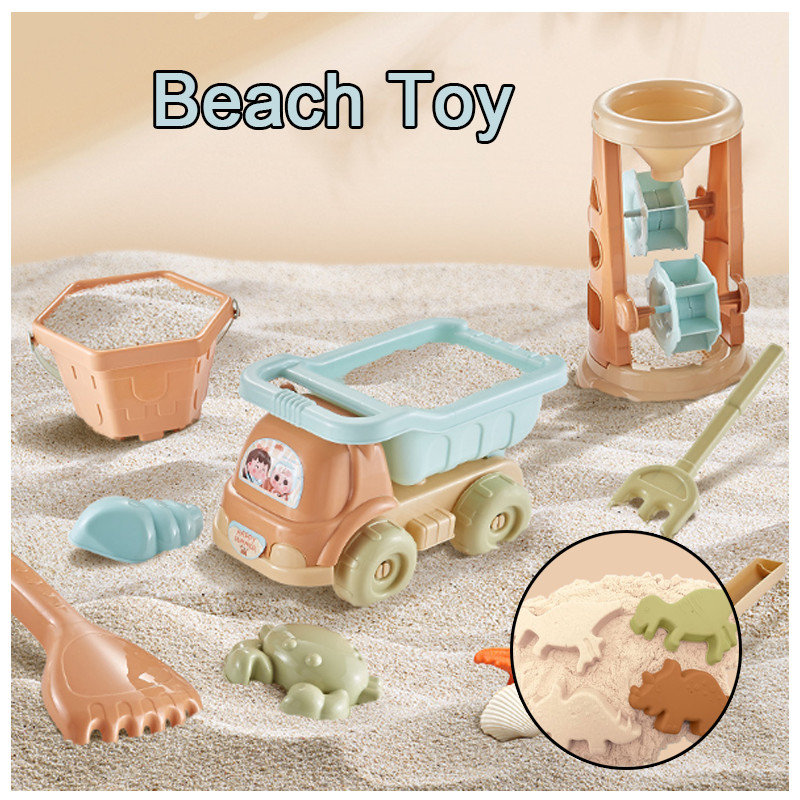 Kids Beach Sand Toys Play Set Beach SandCastle Building Kids Outdoor ...