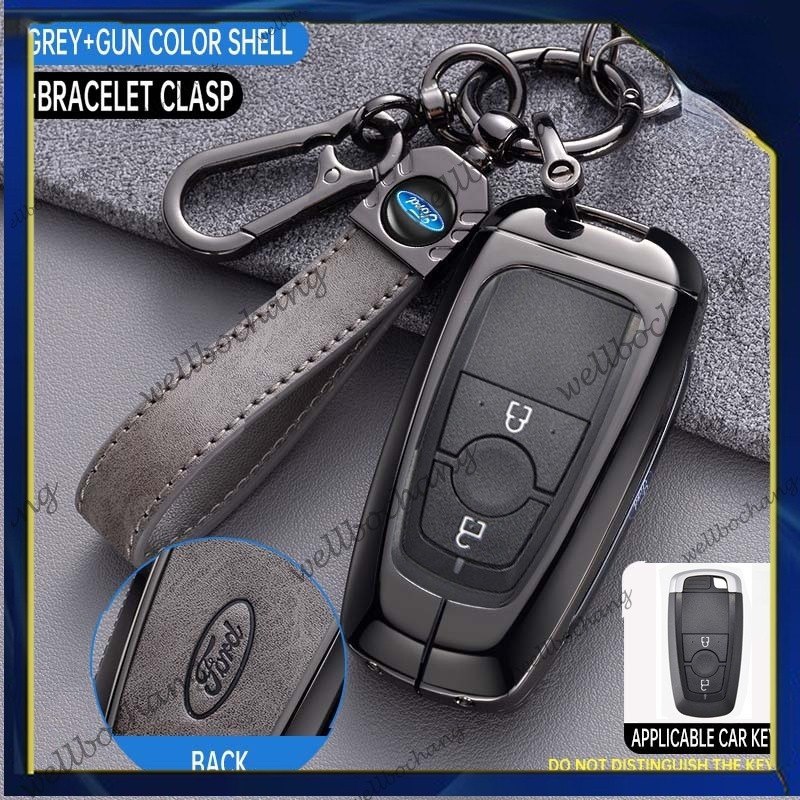 Car Remote Key Case Leather, Zinc Blend for Ford Ranger Sprot 2023 ...