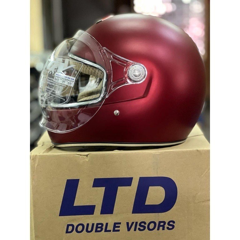 SGV BUBBLE FULL FACE HELMET (MATT RED) | Shopee Malaysia