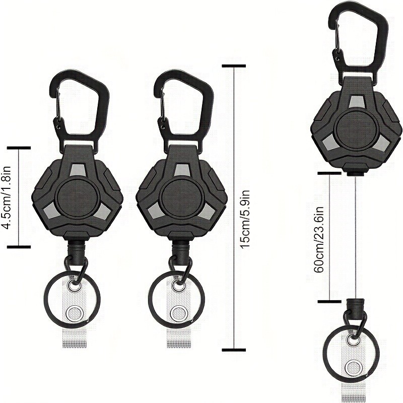 LUC Outdoor anti-lost key retractable lanyard retractable ID card ...