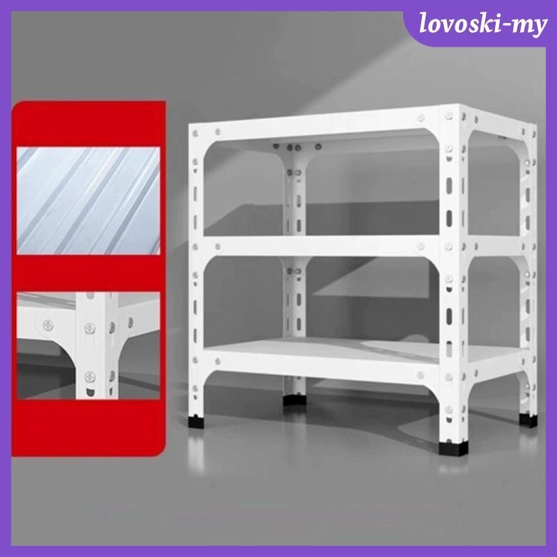 [LovoskiMY] 3 Tier Shelving Layer Shelf Stand Heavy Duty Multipurpose ...