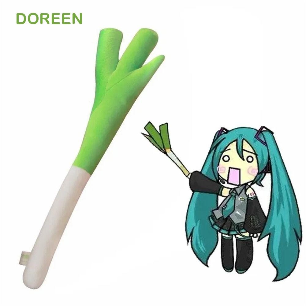 DOREEN Plush Green Onion, Hatsune Miku Vocaloid Stuffed Scallion, Girl ...