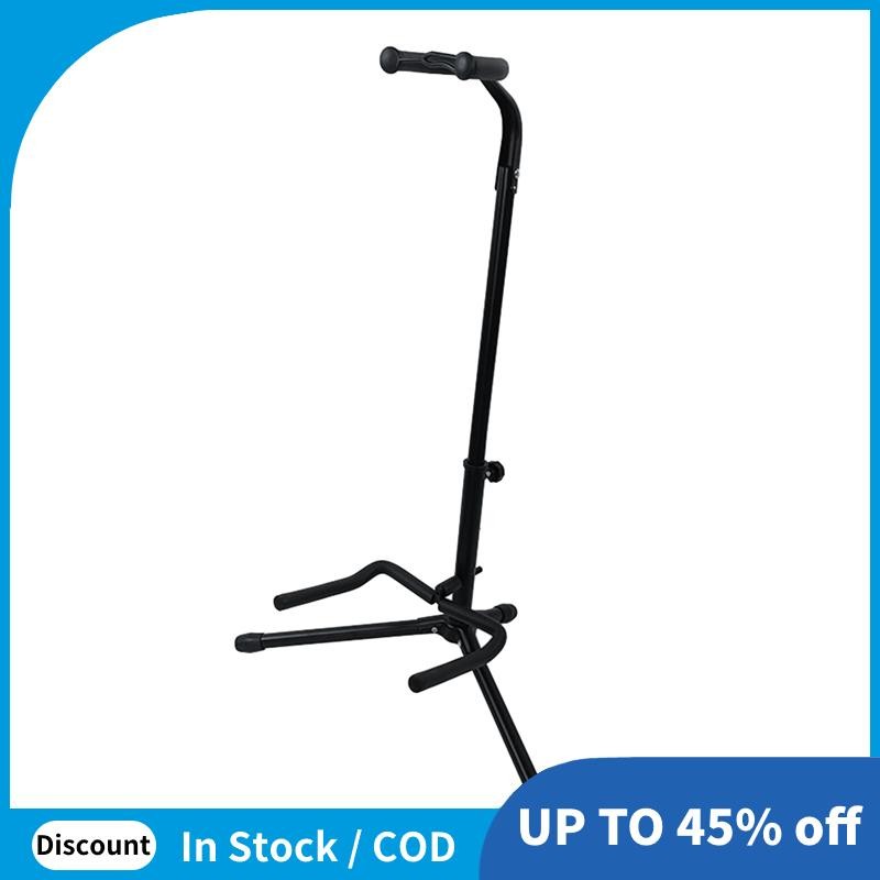 Metal Floor Guitar Stand with Tripod Holder for Acoustic Electric ...