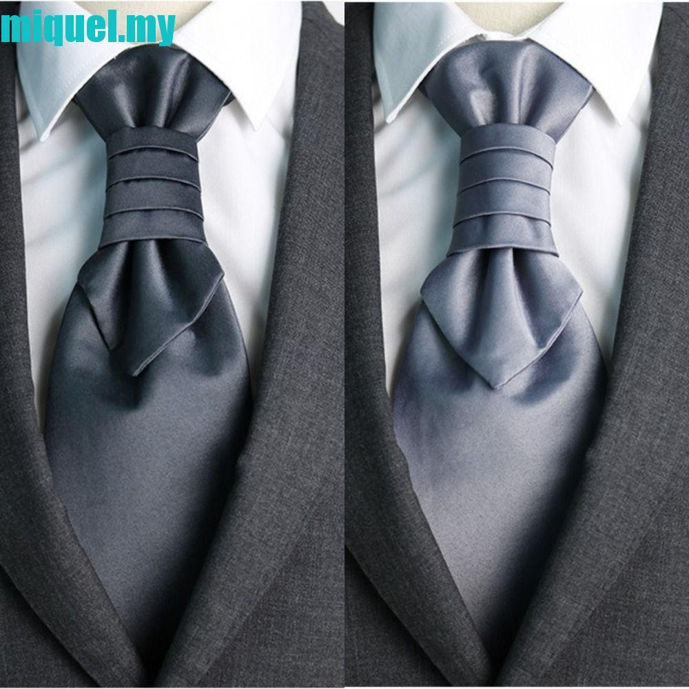 MIQUEL Floral Neck Ties, Ascots Gravatas Groom Neck Wear, Classic ...