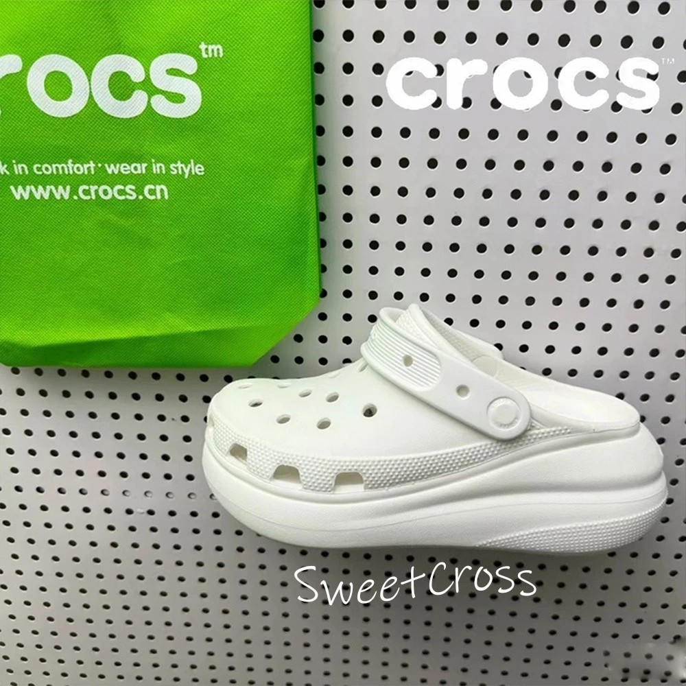 Crocs Clog Sandals with Wedge Soles - Cross code 4 with high soles to ...