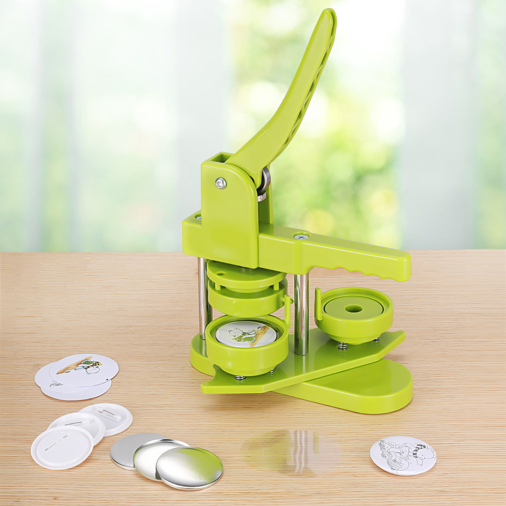 AN Button Badge Maker Machine 58mm (2.25in) DIY Pin Button Maker Press ...