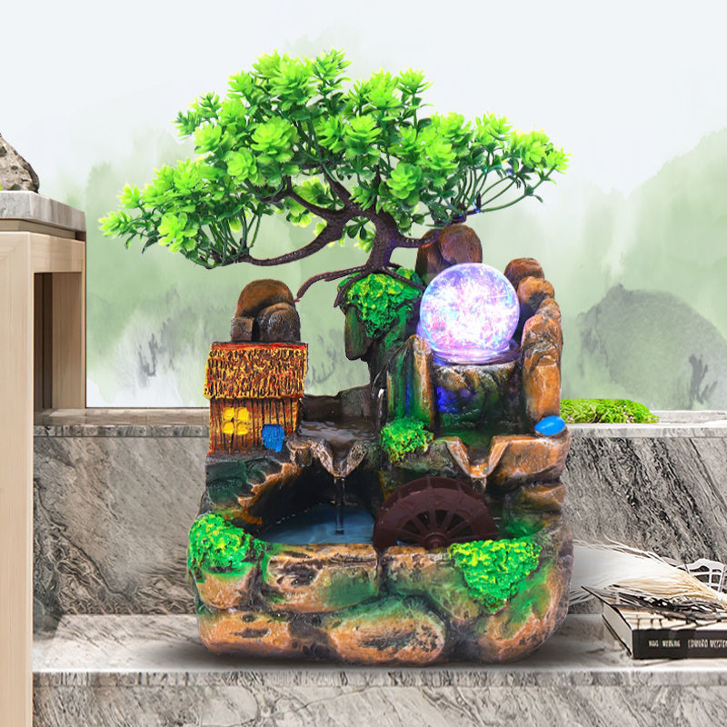 [1111 People Collection] Mini Desktop Rockery Waterfall Water ...