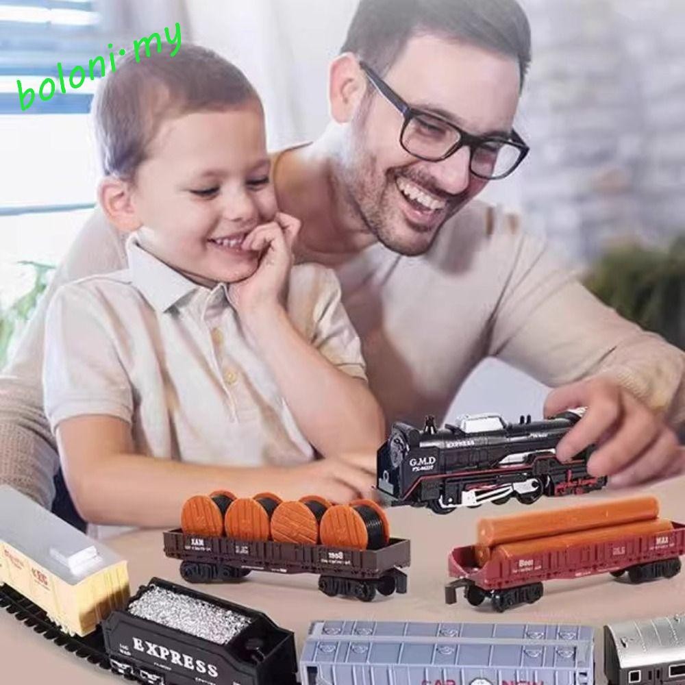 [COD] Railway Freight Train Toy, Simulation Tracks Locomotive Playset ...