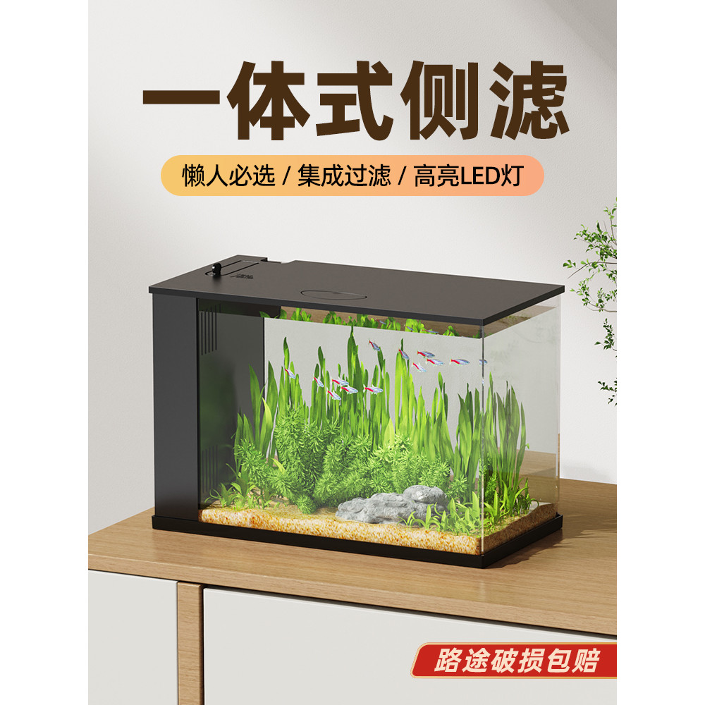 Tangki Ikan Desktop Eco Nelayan Lama Tiada Perubahan Air Isi Rumah Kaca ...