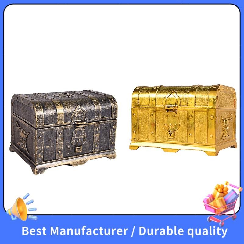 【NEW】Pirate Treasure Chest Decorative Treasure Chest Keepsake Jewelry ...