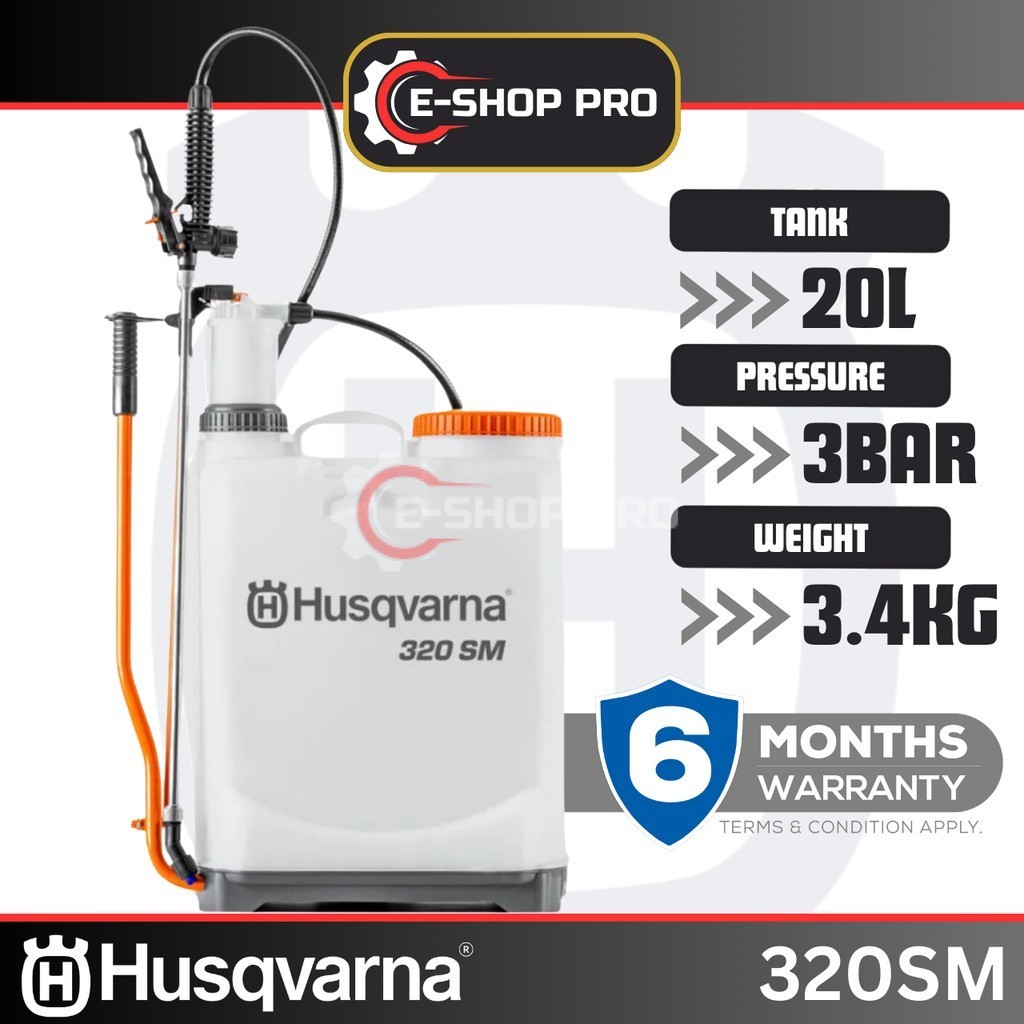 HUSQVARNA 320SM PAM TANGAN GALAS KANPSACK MANUAL HAND SPRAYER (20L ...