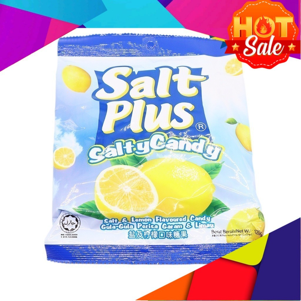 (48pcs) Gula-gula Lemon Garam Salt Plus Salt & Lemon Flavour Candies ...