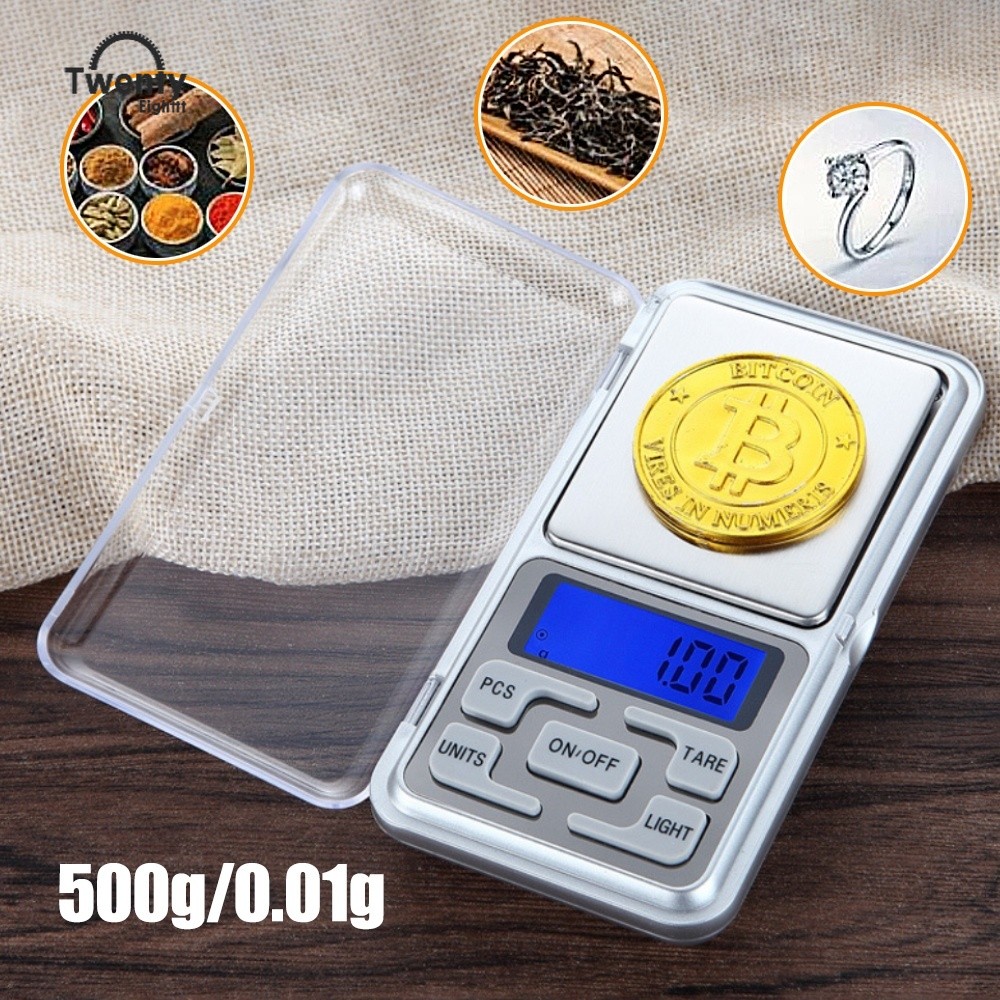 500g X 0.01g /0.1g/ Mini Digital Weight Jewelry Gold Pocket Scales LCD ...