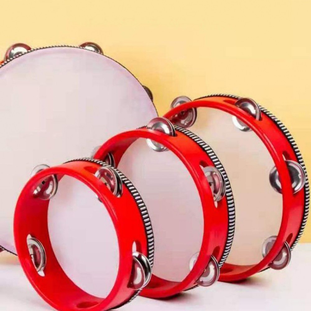 Musical Instruments Party Tambourine Drum Manual Percussion Polyester 4 ...
