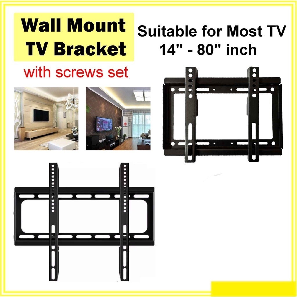 14''- 80'' inch Panel Universal Full Set with Screw TV Wall Mount ...