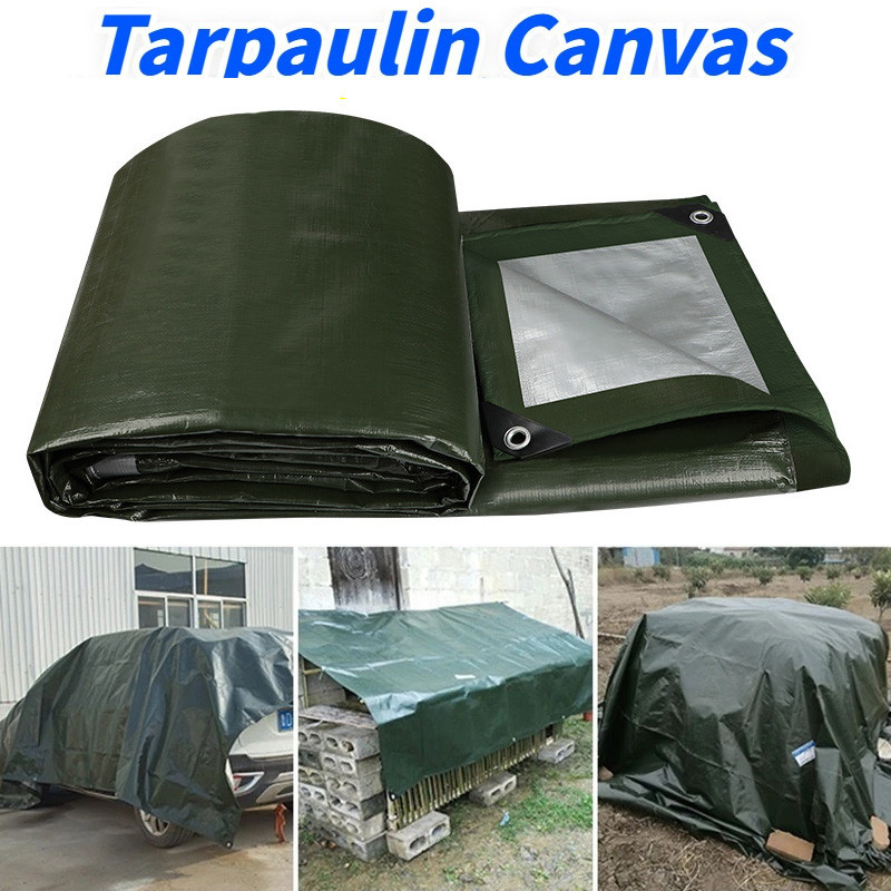 Waterproof Canvas Tarpaulin Sheet Outdoor Camping Canvas Canopy Pergola ...