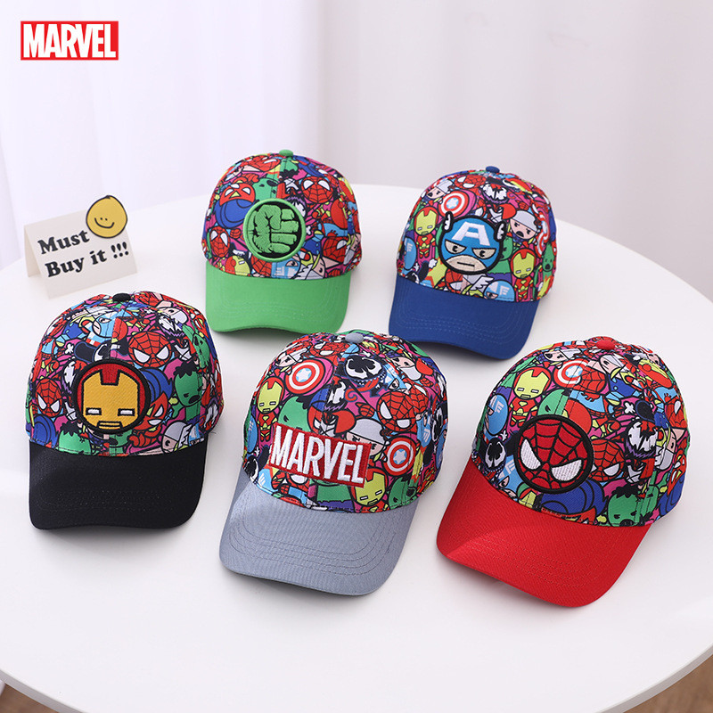 Marvel Avengers Baseball Cap 50-54CM Spiderman Hulk Iron Man Captain ...