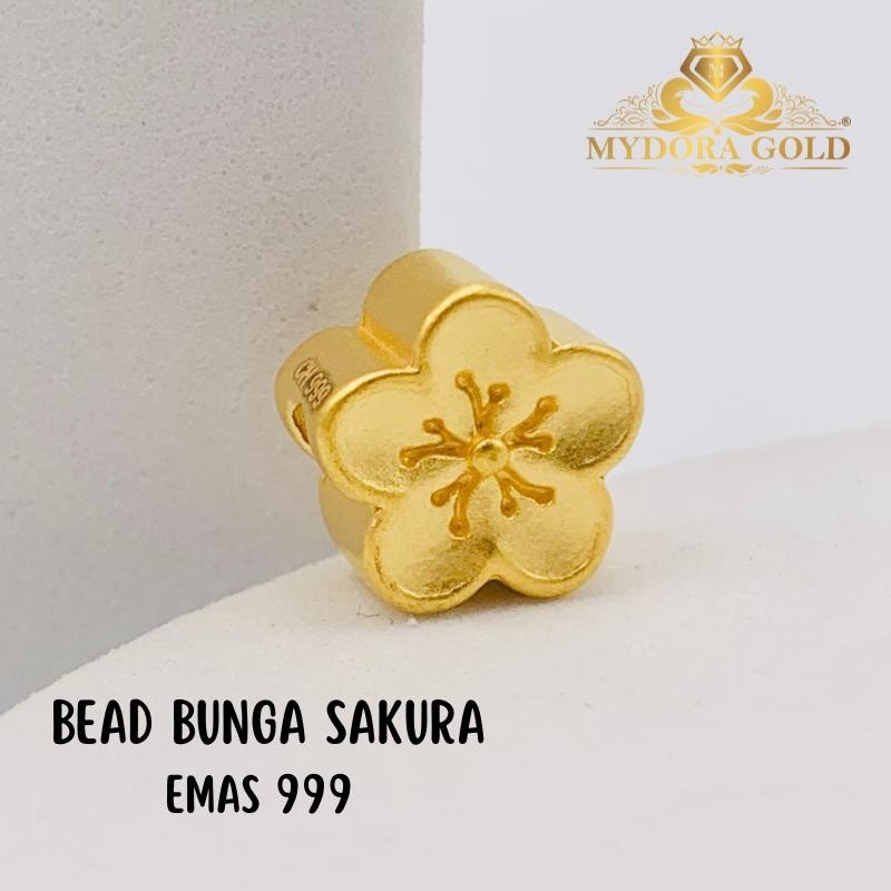 MYDORA Bead Bunga Sakura | EMAS 999/24K | Shopee Malaysia