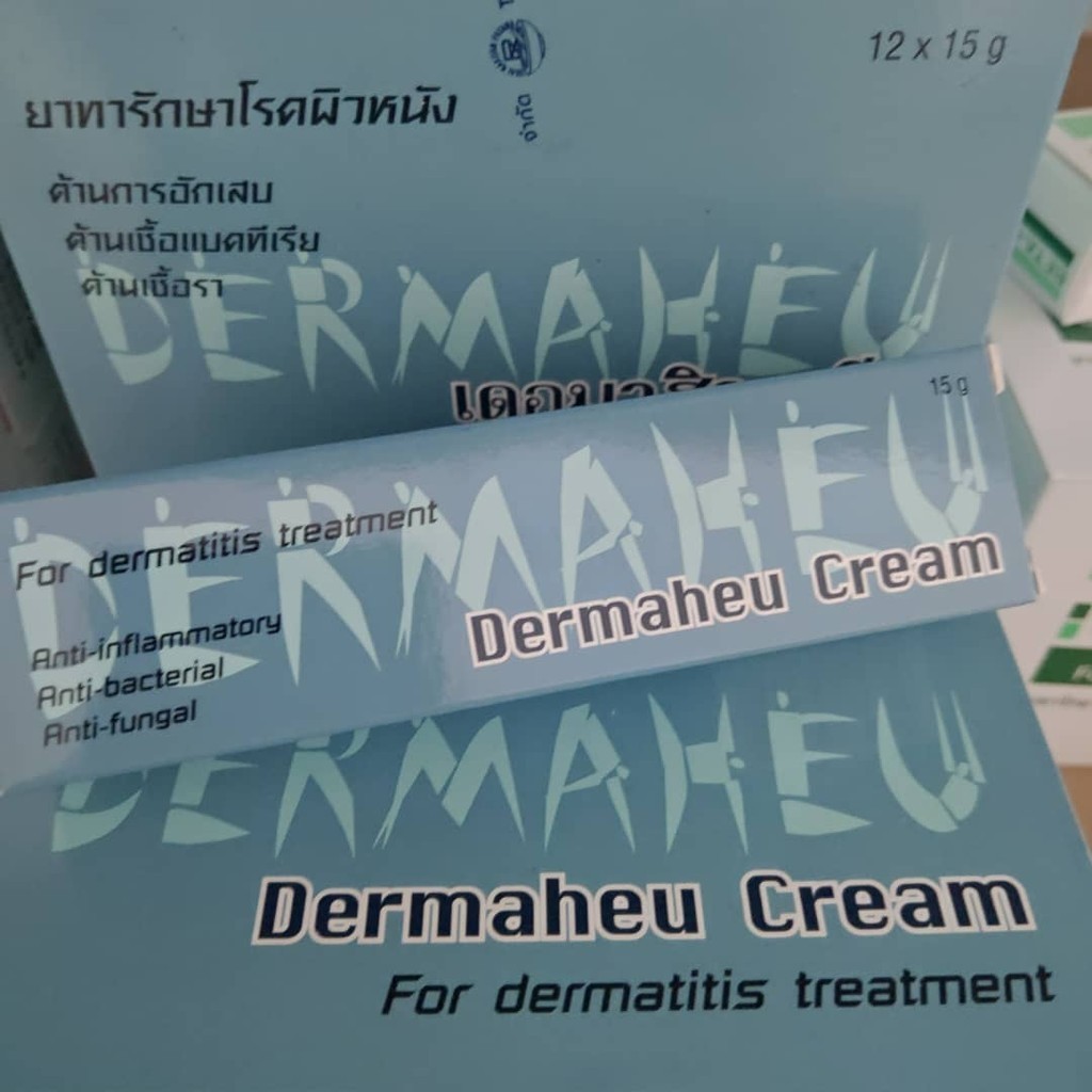 ORI DERMAHEU CREAM 15g Original Thai DERMAHEU CREAM 15g For Dermatitis ...