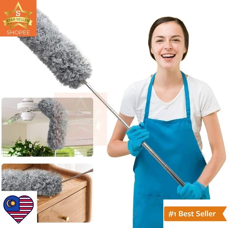 (MW)280cm Extendable Soft Microfiber Cleaning Duster with Bendable Head ...