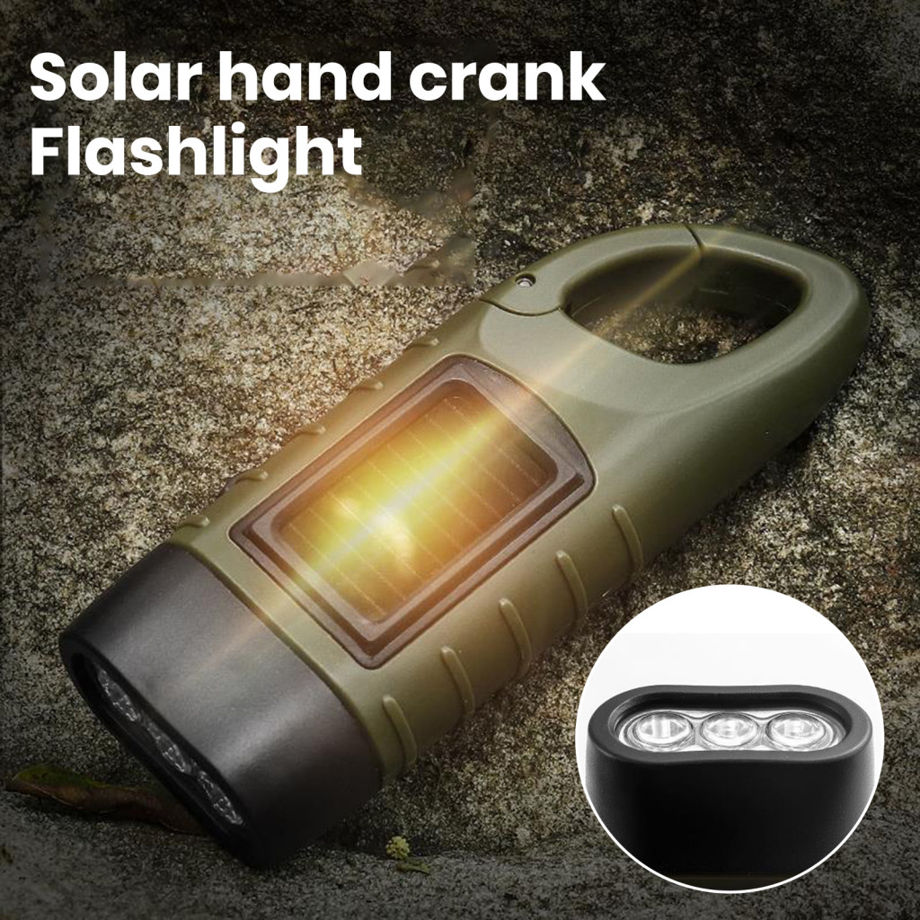 Solar Powered Flashlight Handheld Flashlight Compact Solar Powered Hand ...