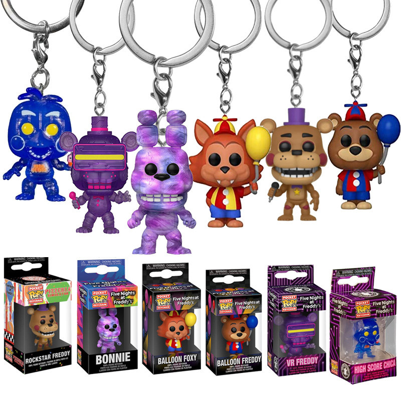Funko Five Nights At Freddy's Funko Pop FNAF Keychain Freddy Bonnie ...