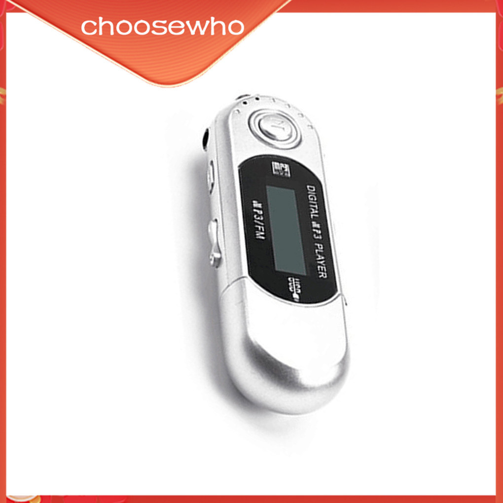【Choo】2 in 1 Mini MP3 Player Lossless Sound Small Flash Drive LCD Music ...