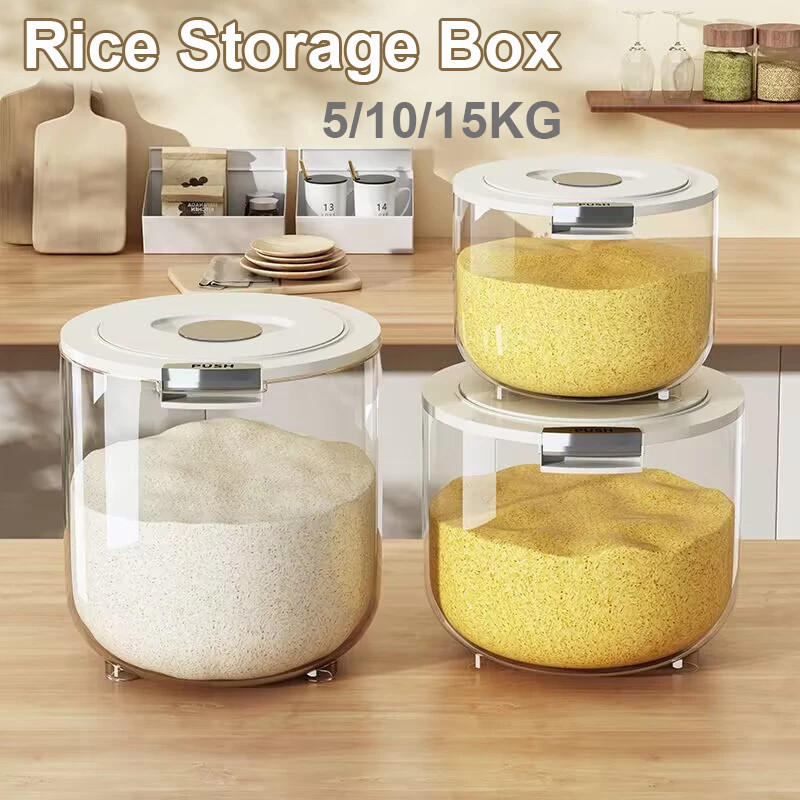 5/10/15KG Rice Storage Box Sealed Insect-proof Moisture-proof Rice ...