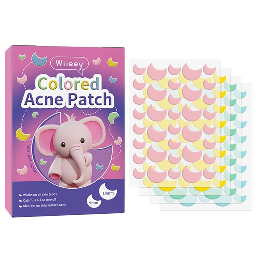 144pcs Color Cute Acne Sticker Star Cloud Love Moon Special-Shaped ...